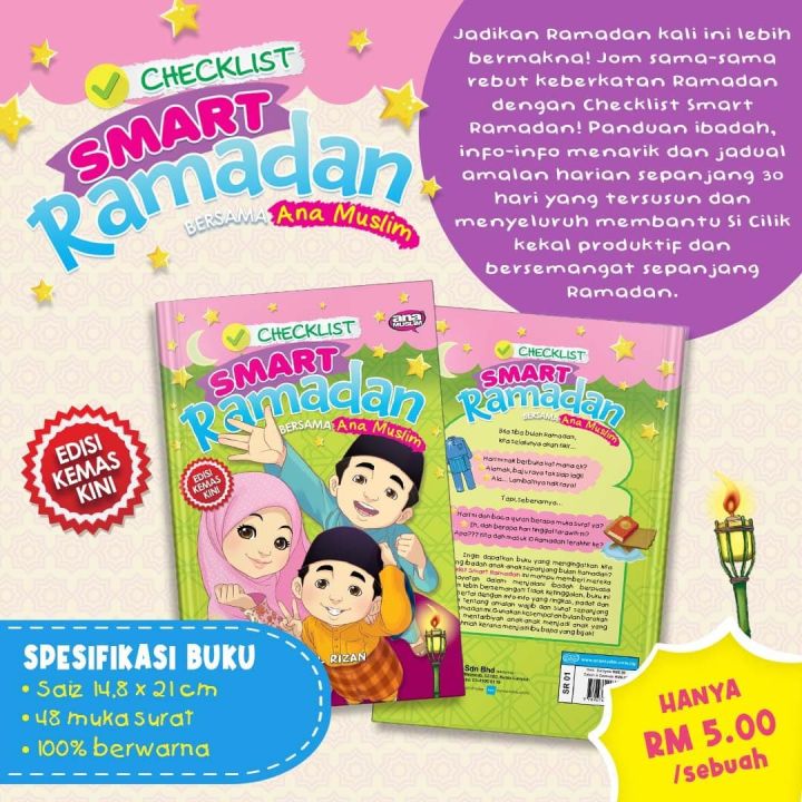 CHECKLIST SMART RAMADAN | Puasa | Solat Terawih | Amalan Harian | Kanak ...