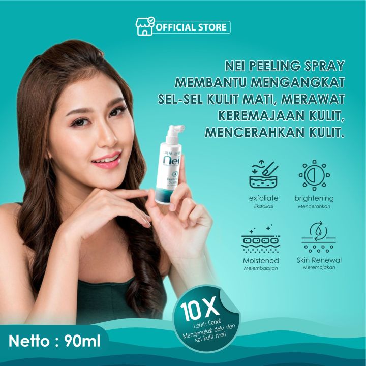 Peeling Exfoliating | Nei Peeling Spray | Penghilang daki | Perontok ...