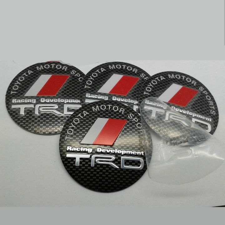 4pcs 56.5mm TRD Car Wheel Center Hub Cap Emblem Badge Sticker for ...