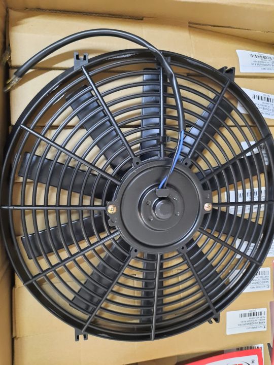 12 inch car radiator grille fan, 80W power, 12V and 24V electric ...