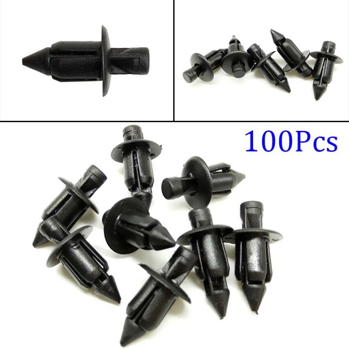 Black Parts Motorcycle Rivet Panel Fastener Clips For Honda Yamaha For ...