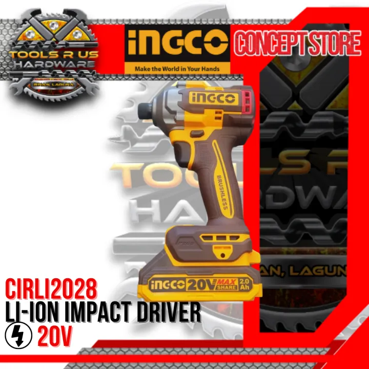 INGCO CORDLESS IMPACT DRIVER 20V | CIRLI2028 | BINAN | ING-CORDLESS ...