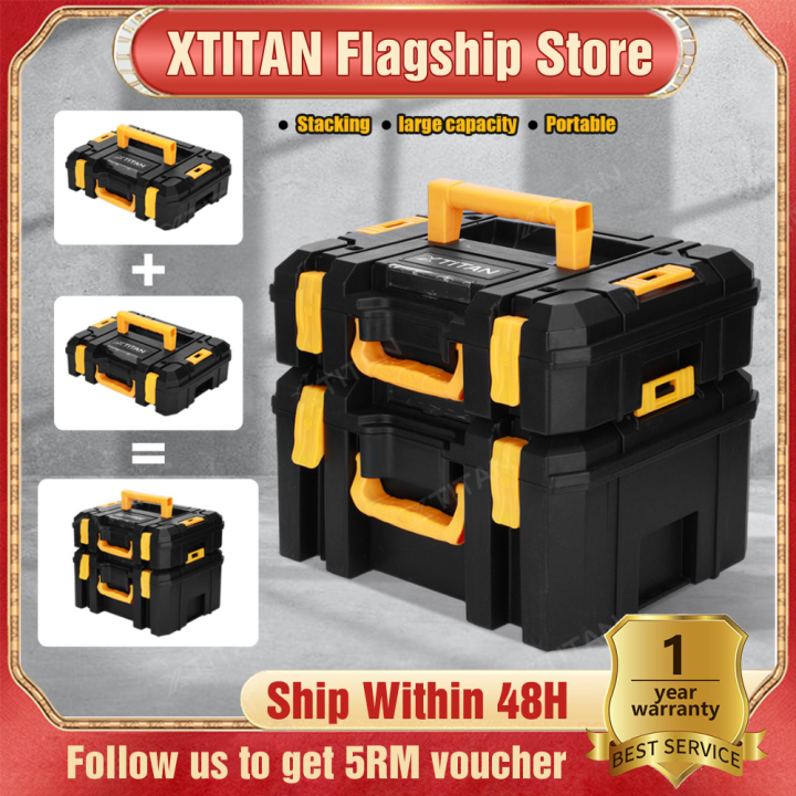 XTITAN Heavy Duty PVC Tool Box Grade Multipurpose Organizer Plastic ...