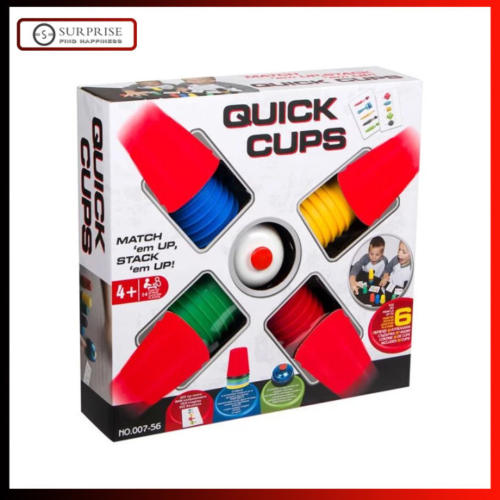 【Ready Stock】Fun Family Parent-child Board Game Quick Cups Party Game ...