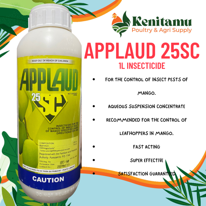 APPLAUD 25SC 1L INSECTICIDE BY: JARDINE DISTRIBUTION INC. FOR PLANT ...