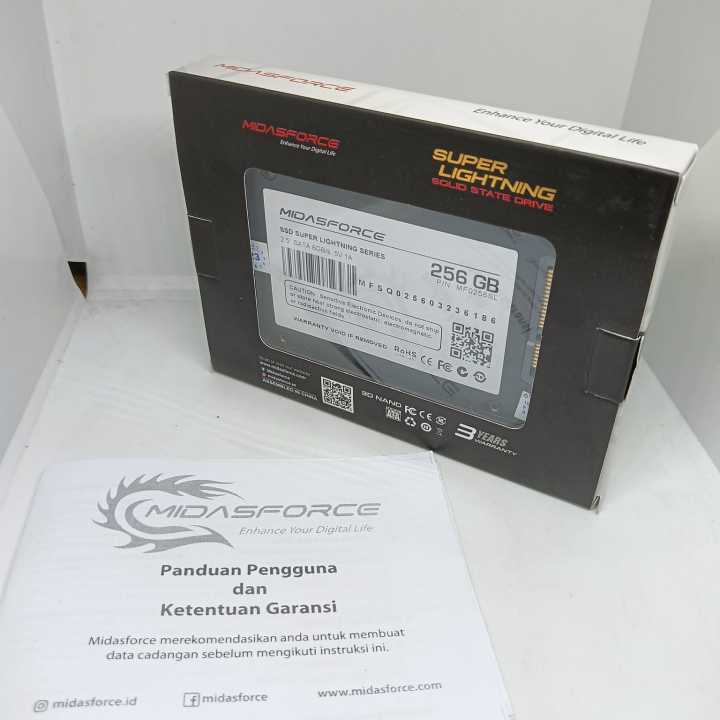 Midasforce SSD M.2 SATA3 Hyper Lightning 256GB | Lazada Indonesia