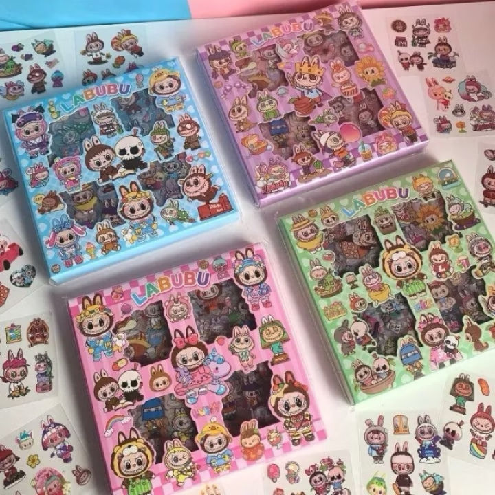 Stiker labubu isi 100 stiker labubu stiker tempel anak labubu | Lazada ...