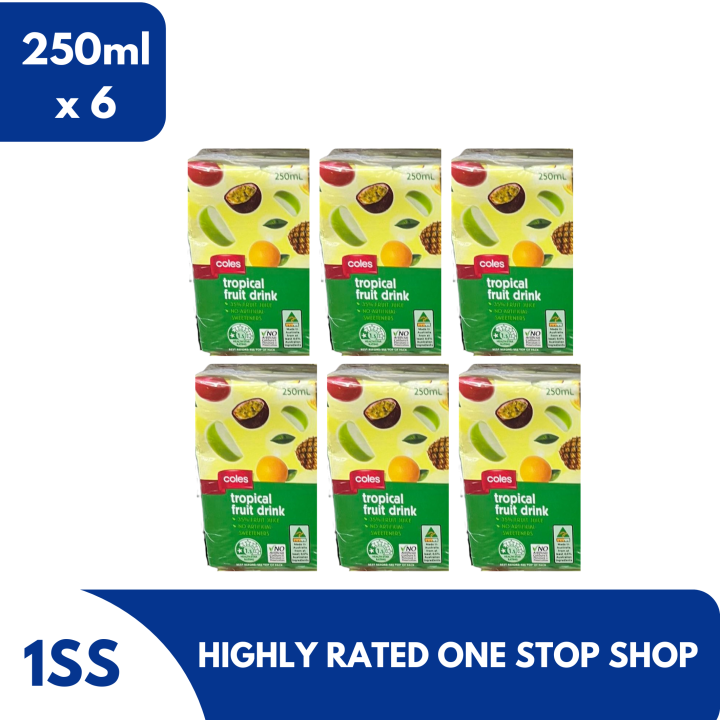 Coles Tropical Fruit Drink, 250ml set of 6 | Lazada PH