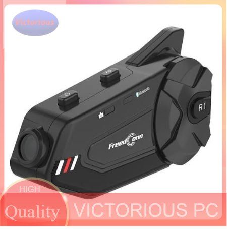 FreedConn R1 PRO Bluetooth 5.0 Motorcycle Group Intercom HD 2K Video FM ...