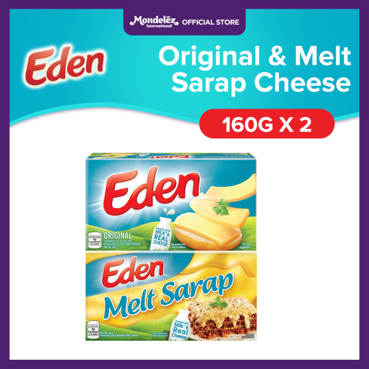 Eden Cheese Bundle - Original 160g and Melt Sarap 160g with Real Milk ...