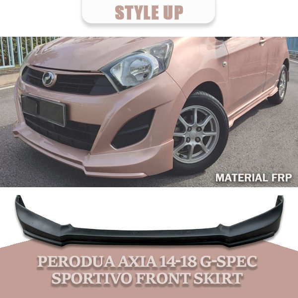 PERODUA AXIA 2014-2018 G-SPEC SPORTIVO FRONT SKIRT 2014 2015 2016 2017 ...