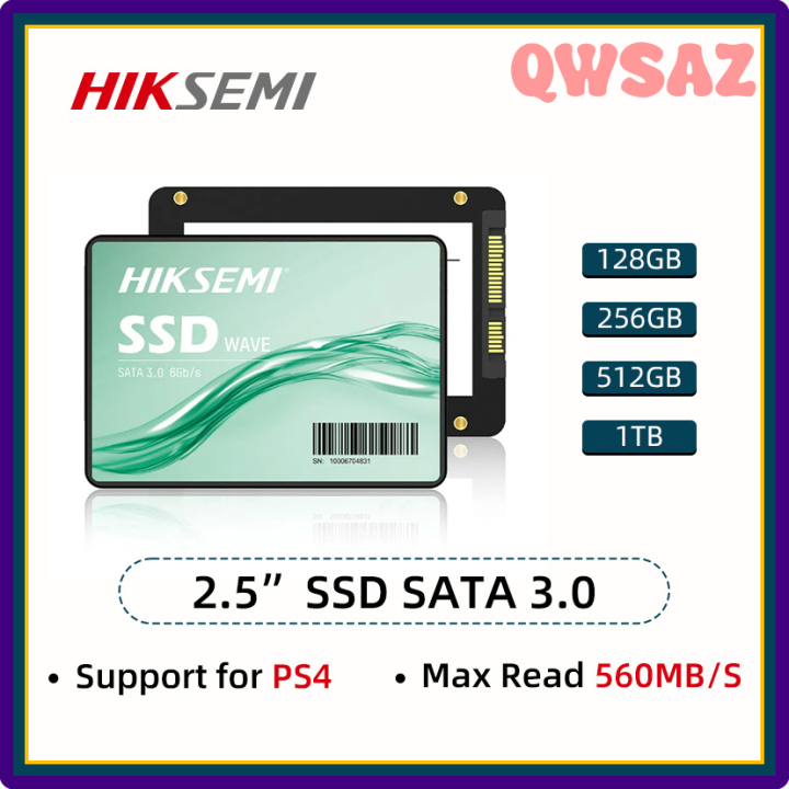 QWSAZ HIKSEMI WAVE(S) SATAIII SSD Hard Disk Drive 1TB 512GB 256GB 128GB ...