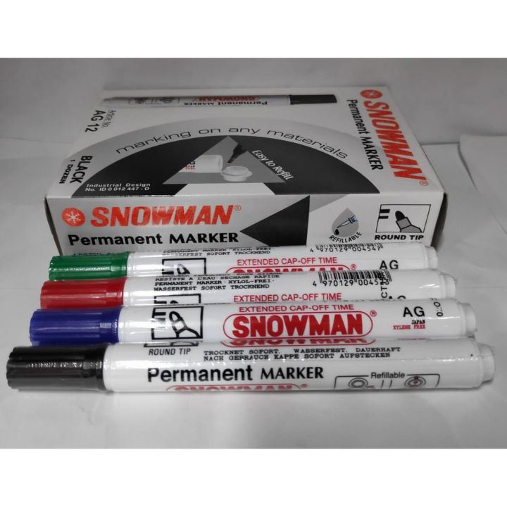 SPIDOL PERMANEN SNOWMAN AG 12 | Lazada Indonesia