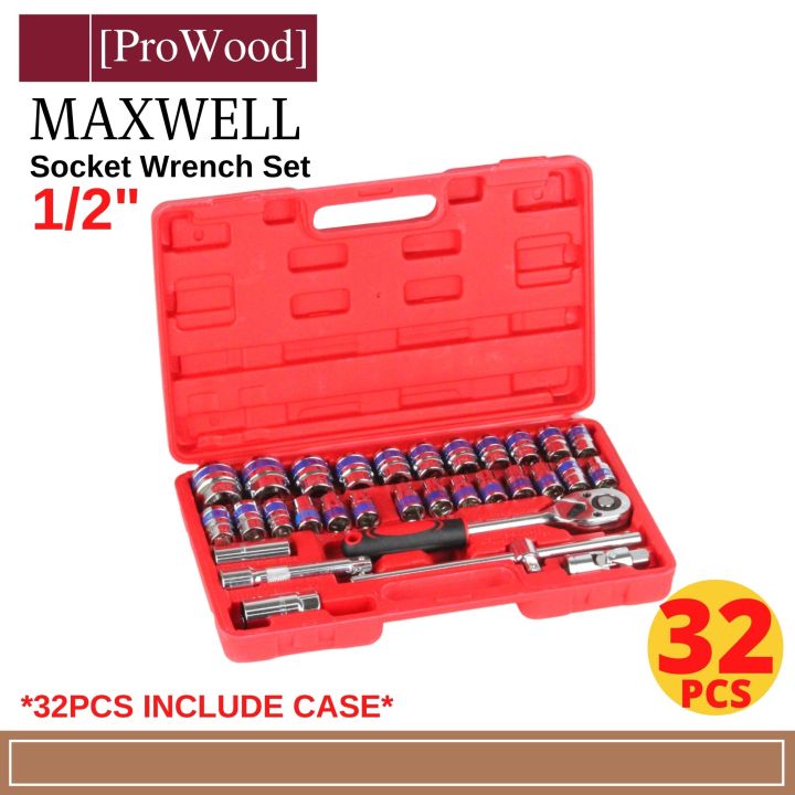 32pcs 1/2 Inch / 53pcs 1/4 Inch Ratchet Box Socket Set Box Set Spanner ...