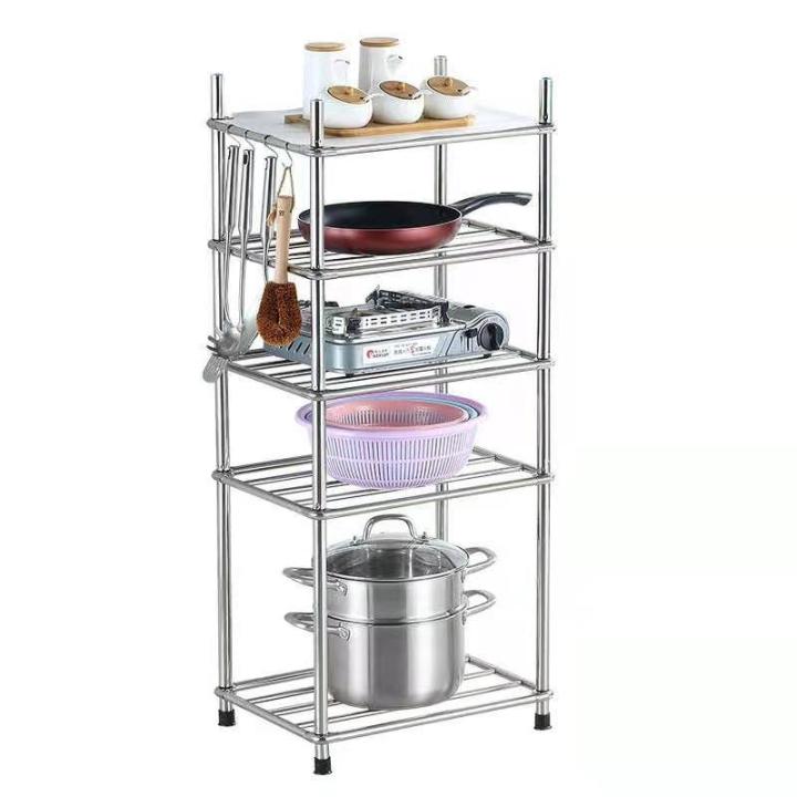 5 TIER MULTIFUNCTIOANAL MOVABLE KITCHEN SHELF RACK KITCHEN ORGANIZER ...