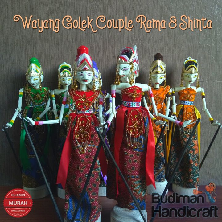 Wayang Golek Couple Rama & Shinta uk 35cm (1 Set=2 pcs) | Lazada Indonesia