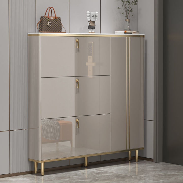 Cream Color Outdoor Shoe Rack Large Capacity Multifunctional Waterproof ...