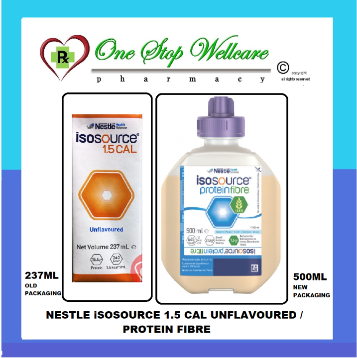NESTLE iSOSOURCE 1.5 CAL UNFLAVOURED 237ML / PROTEIN FIBRE 500ML | Lazada