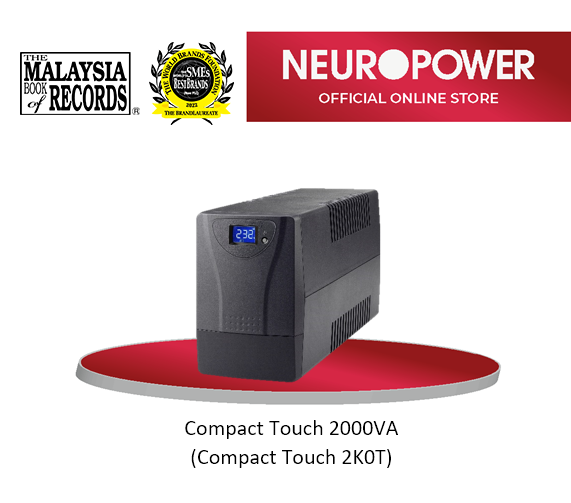NEUROPOWER UPS [2KVA] COMPACT TOUCH 2K0T 2000VA LINE INTERACTIVE UPS ...