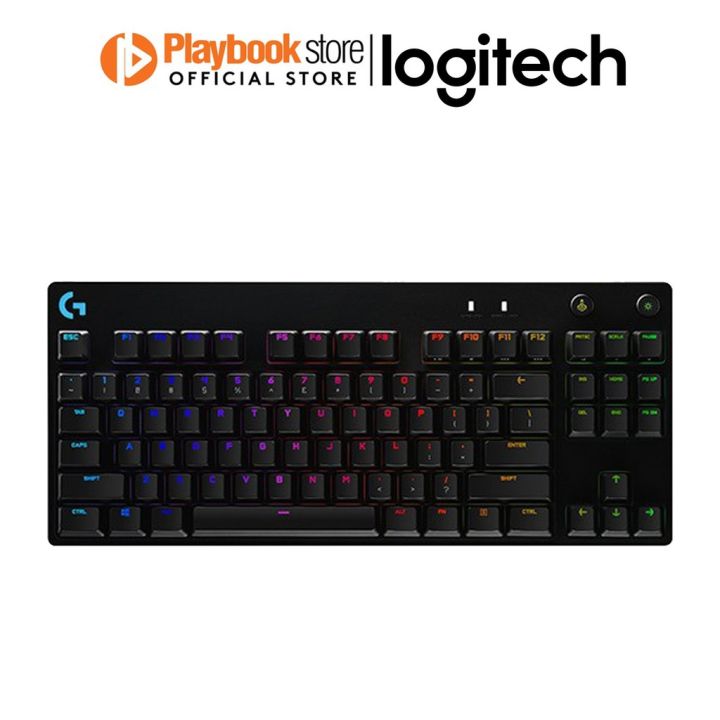 Logitech G Pro X GX Blue Clicky Switch RGB Mechanical Wired Gaming ...