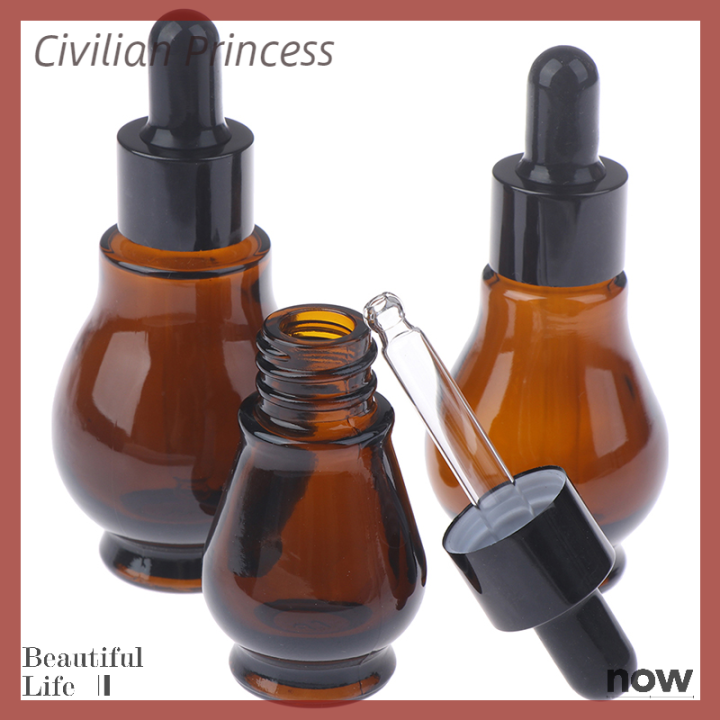 [Civilian] 10/20/30ml Empty brown Glass Dropper Bottles with Pipette ...