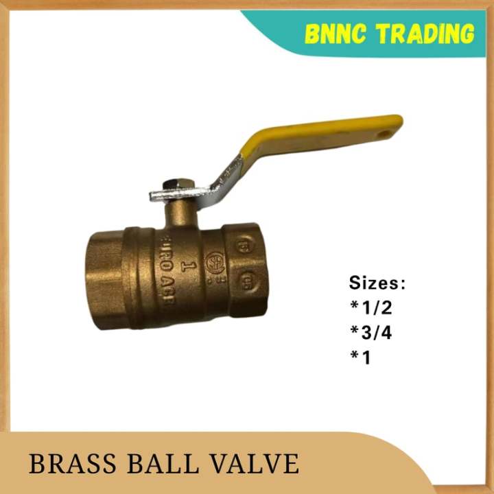 HEAVY DUTY BRASS BALL VALVE 1/2 3/4 1 | Lazada PH