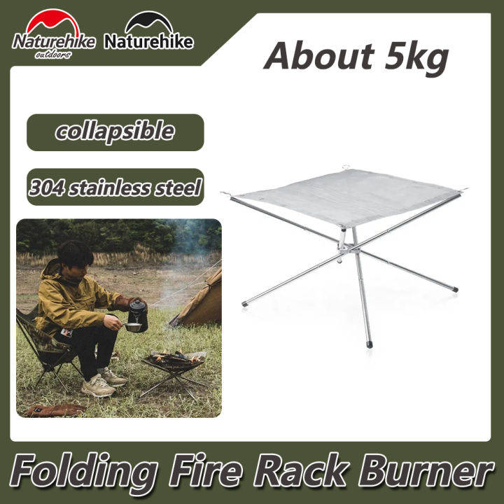 Naturehike Folding Fire Rack Burner Outdoor Camping Tool Portable Solid ...
