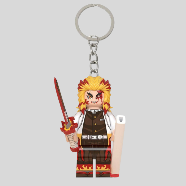 Rengoku LEGO Keychain | Gantungan Kunci LEGO Rengoku | Demon Slayer ...