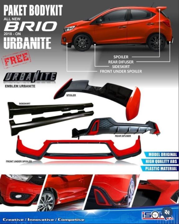 Body kit / BodyKit Full All New Brio 2018 - 2023 Urbanite | Lazada ...