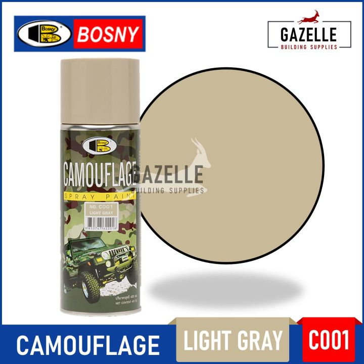 Bosny Camouflage Spray Paint - C001 Light Gray | Lazada PH