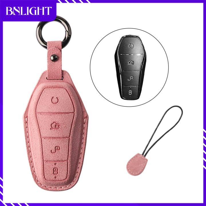 BNLIGHT Car Key Fob Cover Suede Degree Protection for Byd Dolphin Atto ...