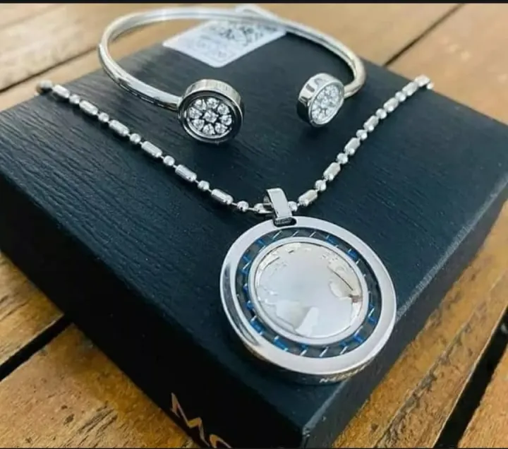 1 SET Kalung & Gelang Kesehatan Quantum Pendant Permata Bio Energy ...
