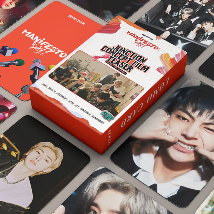 55pcs/box ENHYPEN Photocards Manifesto:Day Album LOMO Card Postcard | Lazada.co.th