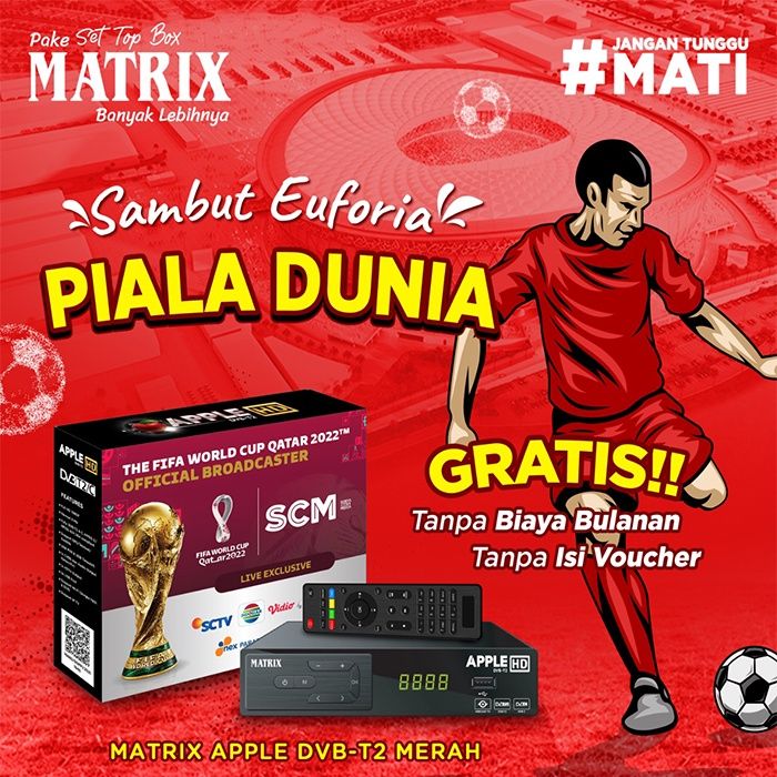[CUCI GUDANG] Set Top Box Tv Digital Matrix DVB T2 Apple HD EWS / set ...