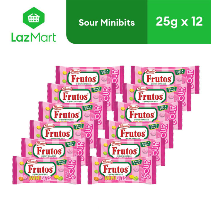 Frutos Sour Minibits Snack Pack 25g - Pack of 12s | Lazada PH