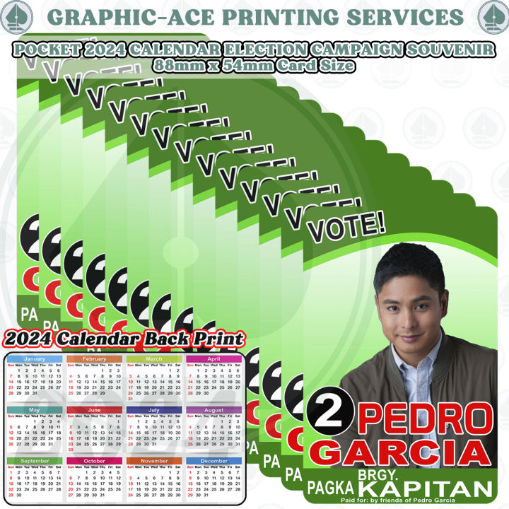 50pcs Campaign Pocket Calendar 2025 | Lazada PH