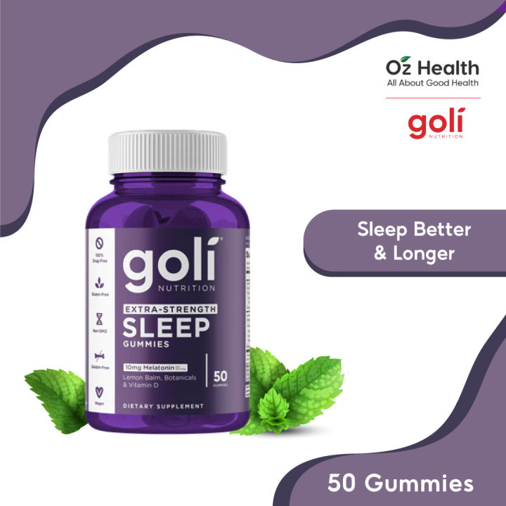 Goli Extra-Strength Sleep Gummies 50s | Healthy Sleep Cycle | Rested ...