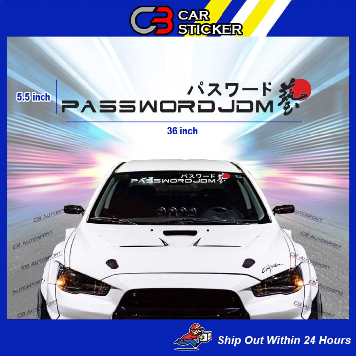 PASSWORD JDM JAPANESE CAR STICKER / CS682 | Lazada