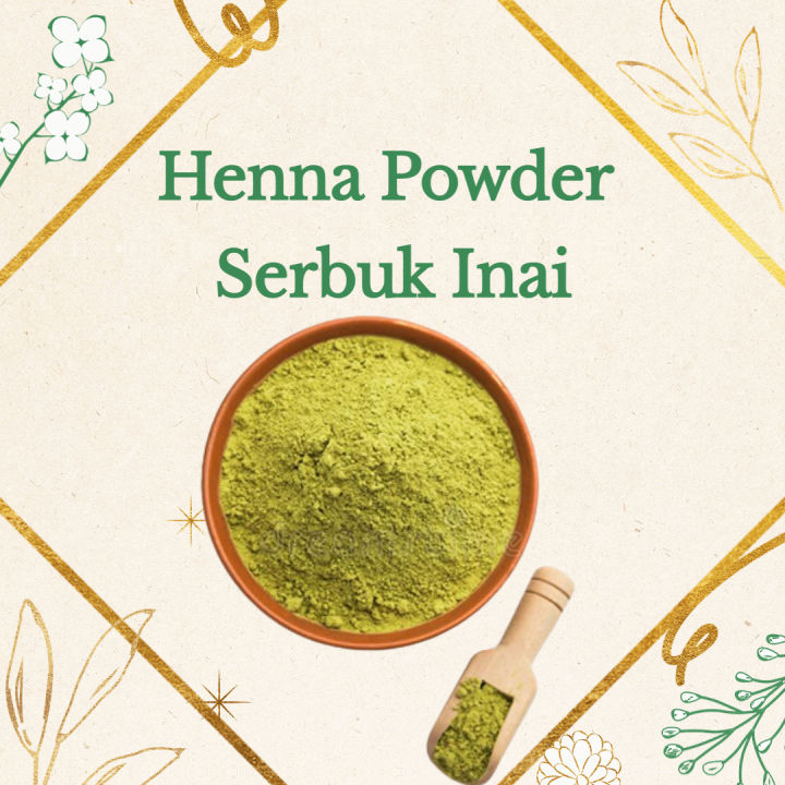 Henna Powder / Serbuk Inai / 100% Organic Pure Natural Henna / Hadrami ...