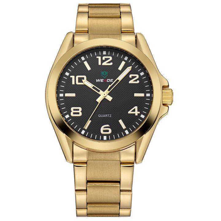 WEIDE Watch for Men's WH801G-1C-BLACK DIAL Black Stainless Steel Band ...