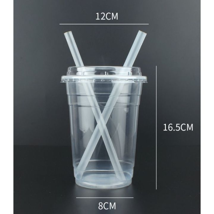 1LITER Plastic Cup with FLAT Lid 50PCS 32oz PP PLASTICS FAT CUPS ...