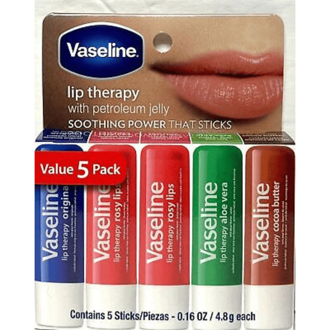 Vaseline Lip Balm Stick Value Pack By 5's (5 X 4.8G) | Lazada PH