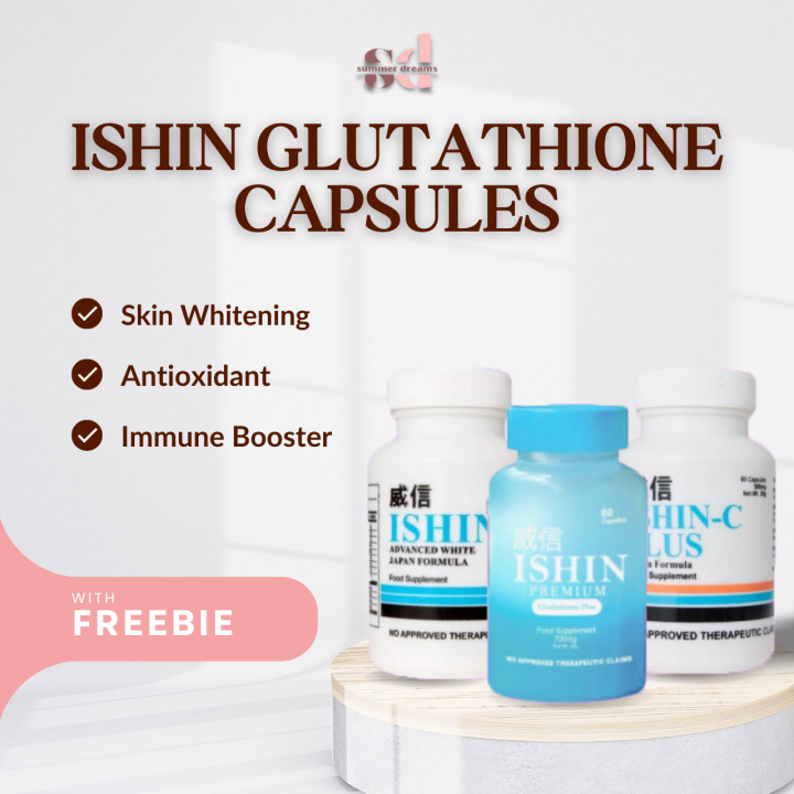 ISHIN Advanced White Japan Formula, Ishin C Plus, Ishin Premium Glutathione Plus | Lazada PH