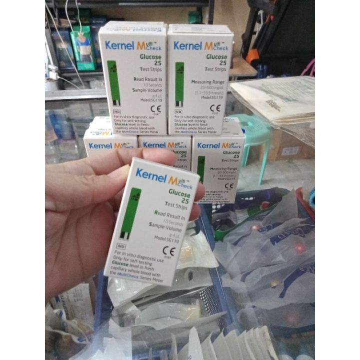 COD GLUCOSE TEST STRIPS 25's multi check (KERNEL) | Lazada PH