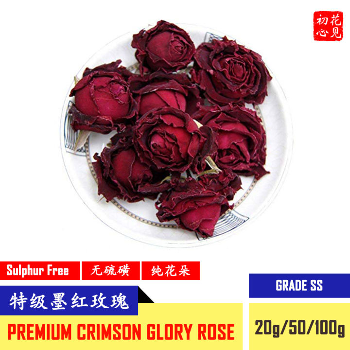 Crimson Glory Rose [King of Rose] 墨红玫瑰•玫瑰之王- Premium Grade Product ...