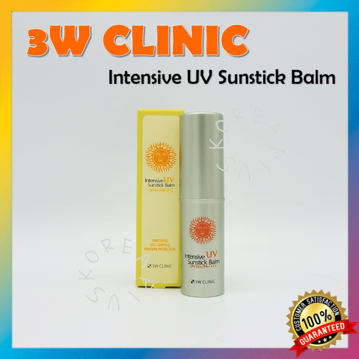 [3W CLINIC] Intensive UV Sunstick Balm SPF50+ PA++++ 10g | Lazada