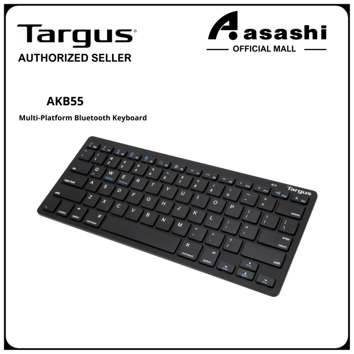 TARGUS AKB862 ULTI-PLATFORM BLUETOOTH / WIRELESS KEYBOARD/Antimicrobial ...