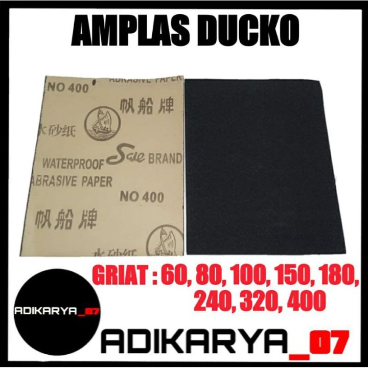 Amplas DUCO lembaran grit 60 80 180 Amplas penghalus lembaran DUCO 2000 ...