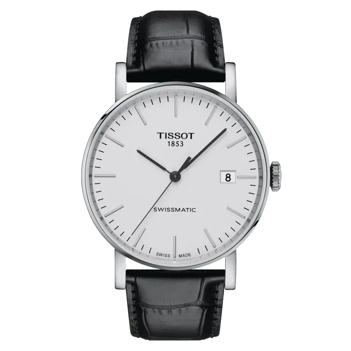 Tissot Everytime Quartz ทิสโซต์ เอฟวรี่ไทม์ ออโต้ สีดำ เงิน ...