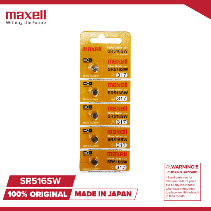 Maxell SR516SW Silver Oxide Battery | Lazada PH